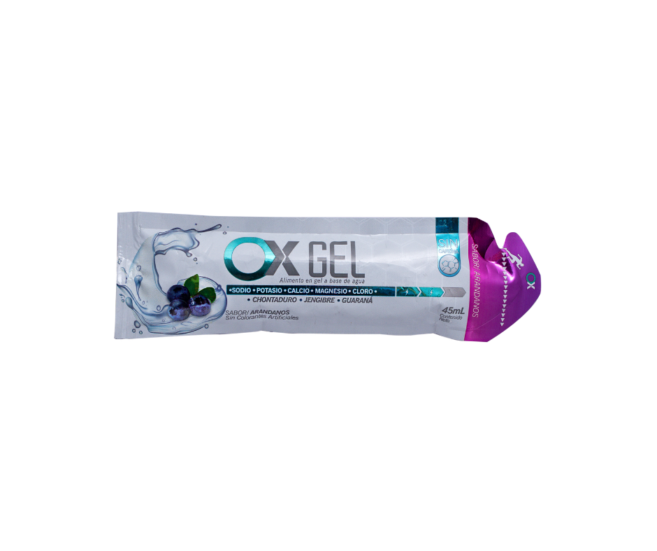 OX GEL sin cafeína – Caja con 15 geles – OX Sports Nutrition